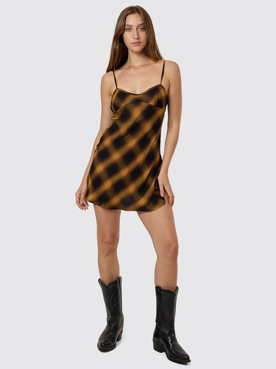 Thrills - Lost Signal Mini Dress - Bronze – Abicus