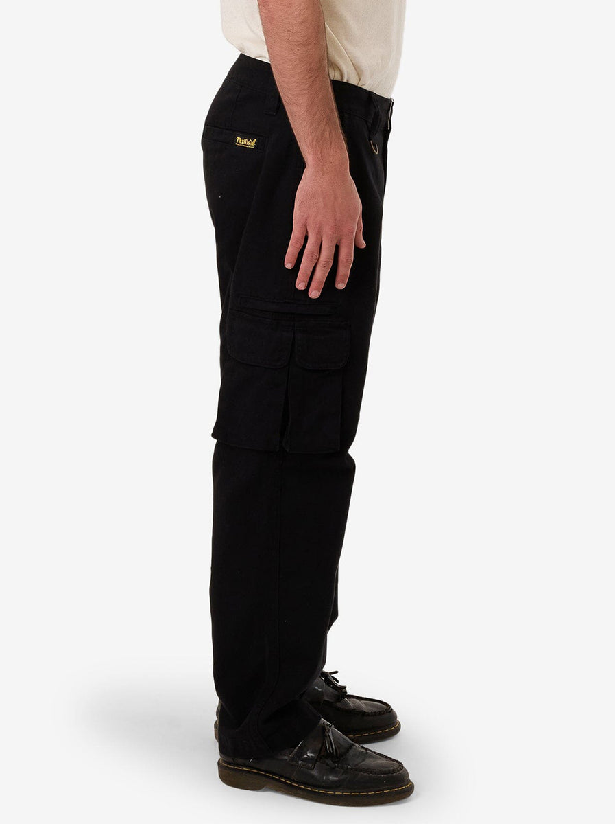 Thrills - Slacker Union Cargo Pant - Black [2025] – Abicus