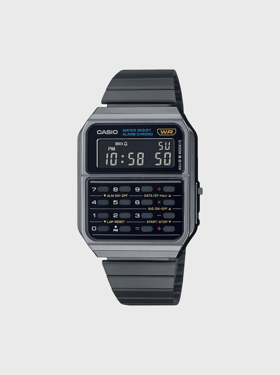 Casio - Digital Calculator Watch - Black (CA500WEGG-1B) – Abicus