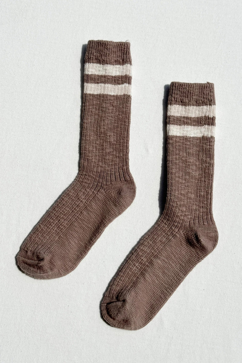 Le Bon Shoppe - Cottage Varsity Socks - Flax Varsity – Abicus