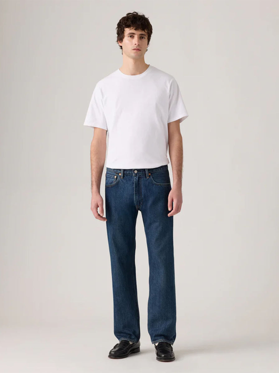 Levi's - 555 Relaxed Straight Jean - Check The Score – Abicus