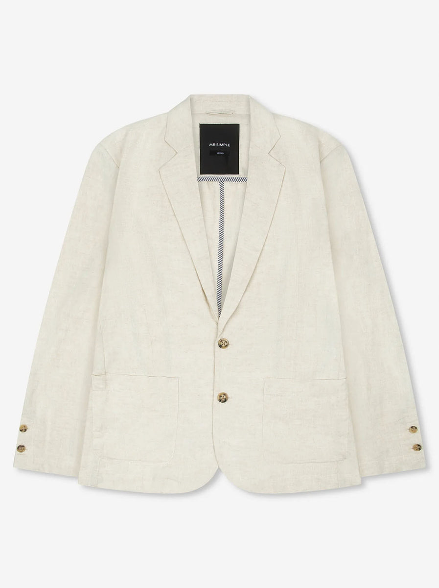 Mr Simple - Gatsby Blazer - Natural – Abicus