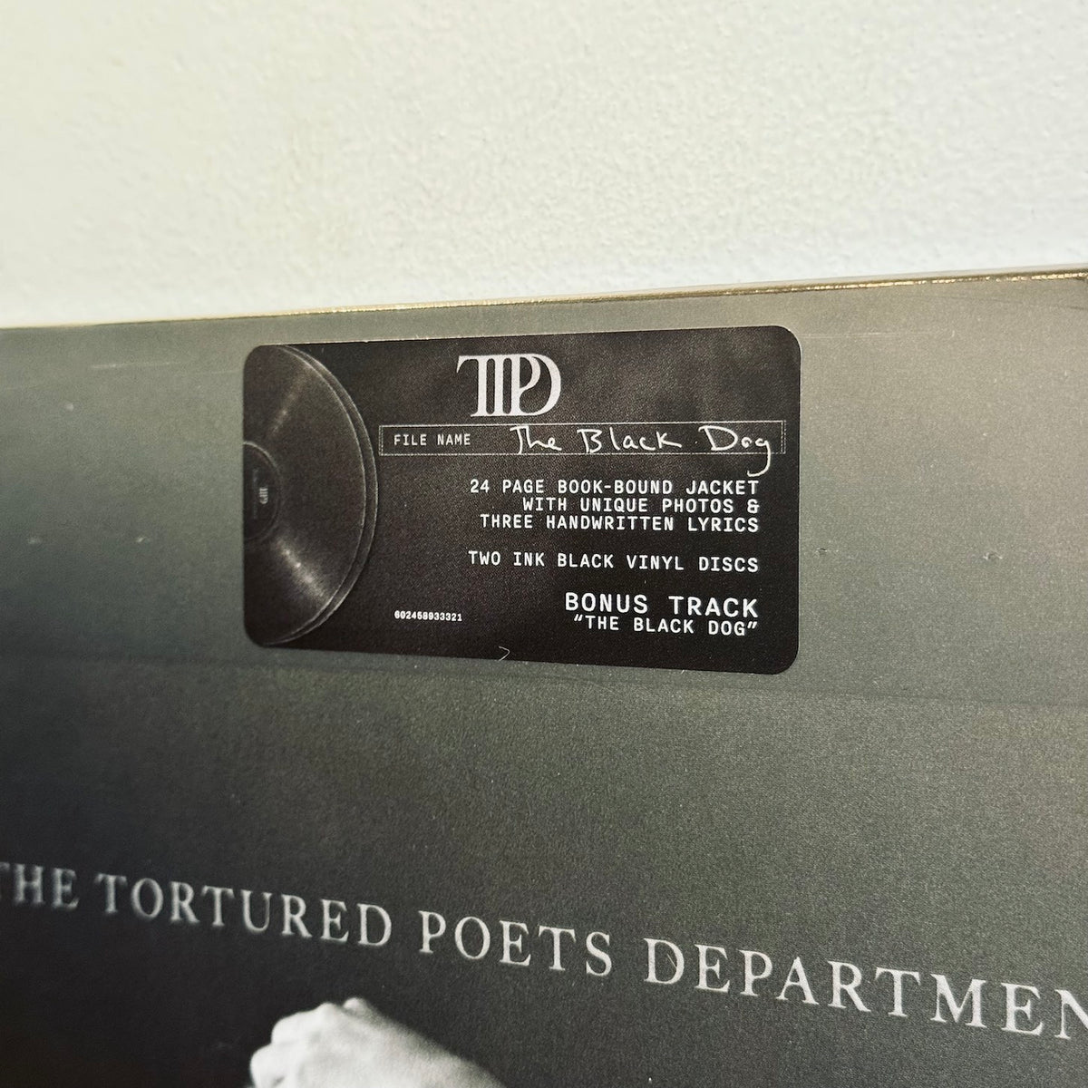 Taylor Swift - The Tortured Poets Department. 2LP [Ltd. Ink Black Viny ...