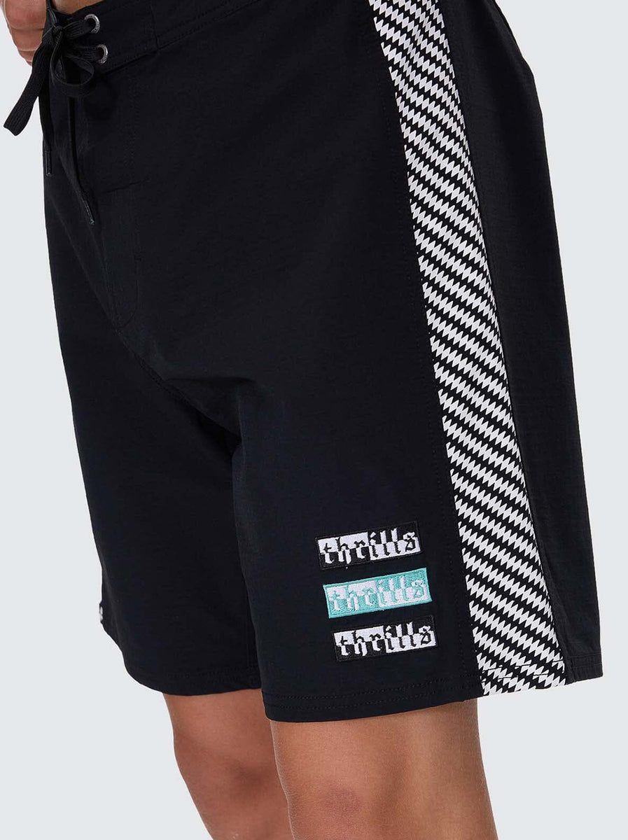 Thrills - Excitement Excitement Boardshort - Washed Black – Abicus