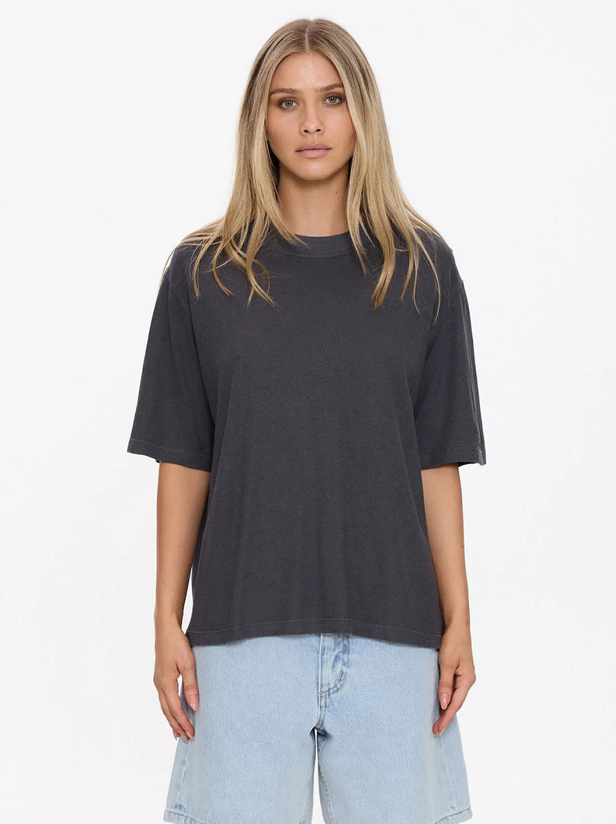 Thrills - Hemp Square Tee - Ebony – Abicus