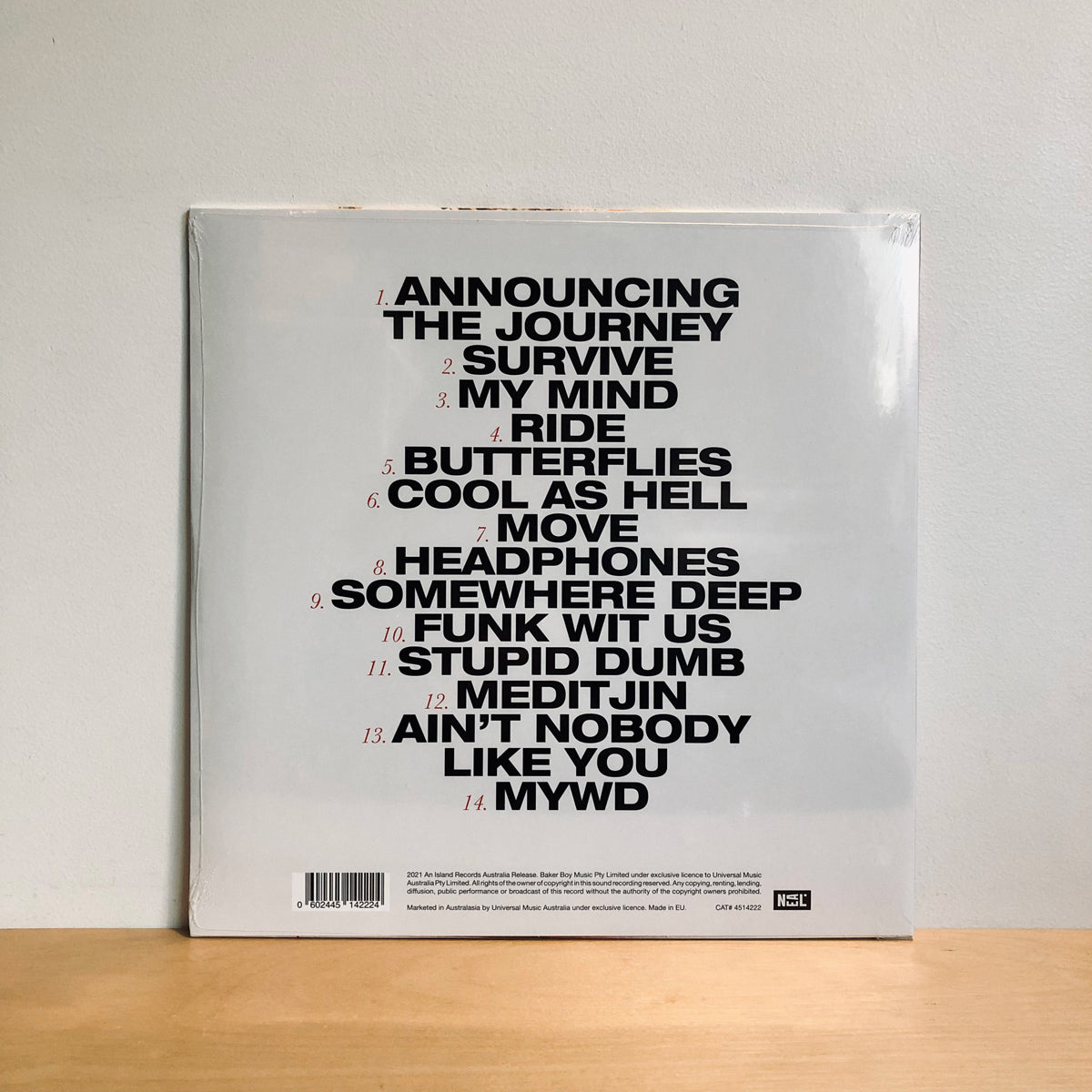 Baker Boy - Gela. LP [Limited Orange Vinyl] – Abicus