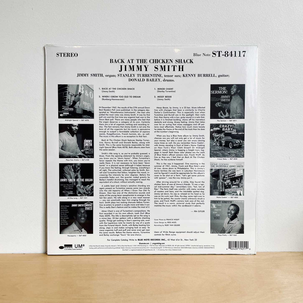 Jimmy Smith - Back At The Chicken Shack. LP [Blue Note Classic Vinyl S ...